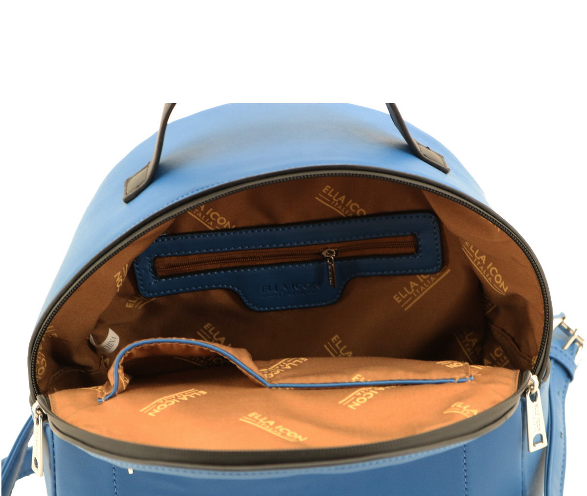 Rucsac mic cu buzunar exterior Alma, Albastru inchis 26x28x13CM – Ella Icon